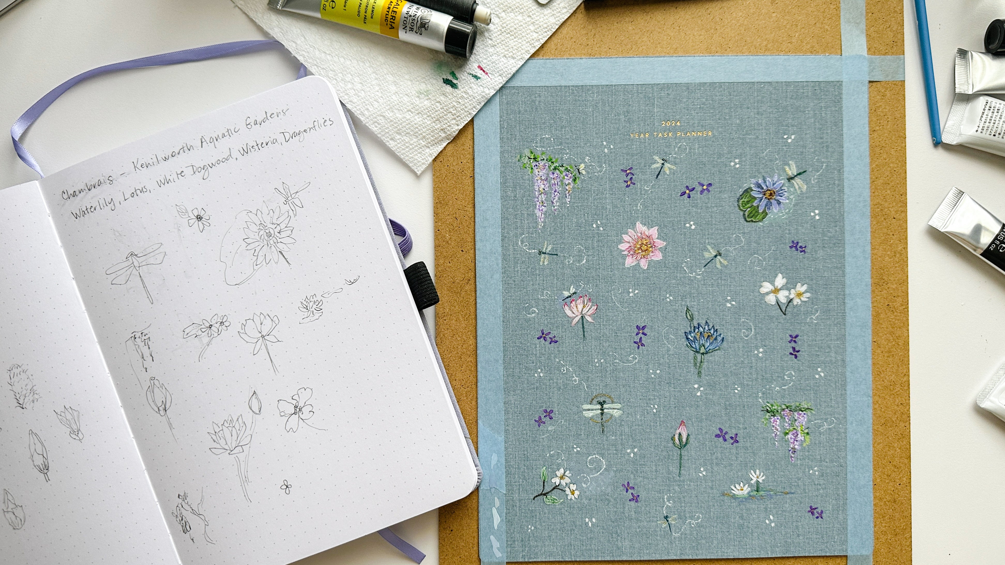 The Making of the Hand-Painted 2024 Year Task Planner Collection: An I ...