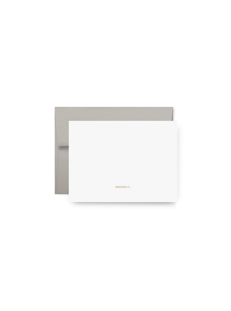 Sincerely Notecards - Sincerely Greeting Cards - Appointed