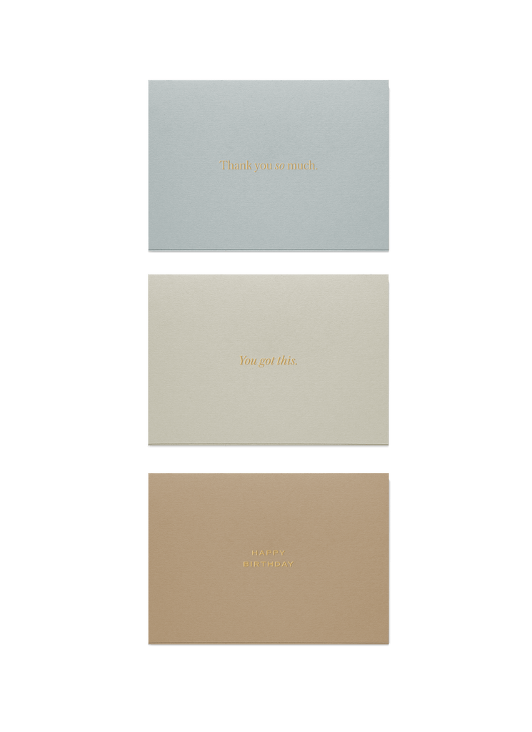 Assorted Card Set - Elegant Folded Greeting Cards - Appointed