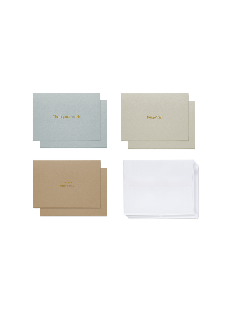 Assorted Card Set - Elegant Folded Greeting Cards - Appointed